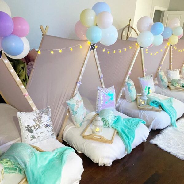 SLEEPOVER PARTY - Teepee sleepover party ideas