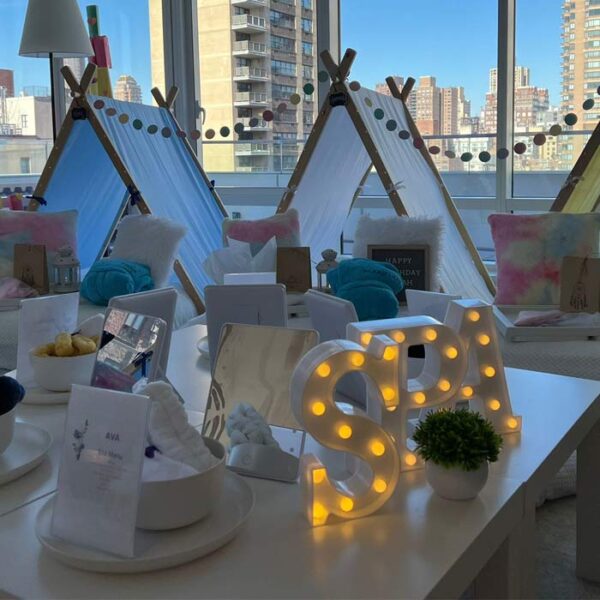 SPA DAY - Teepee sleepover party ideas